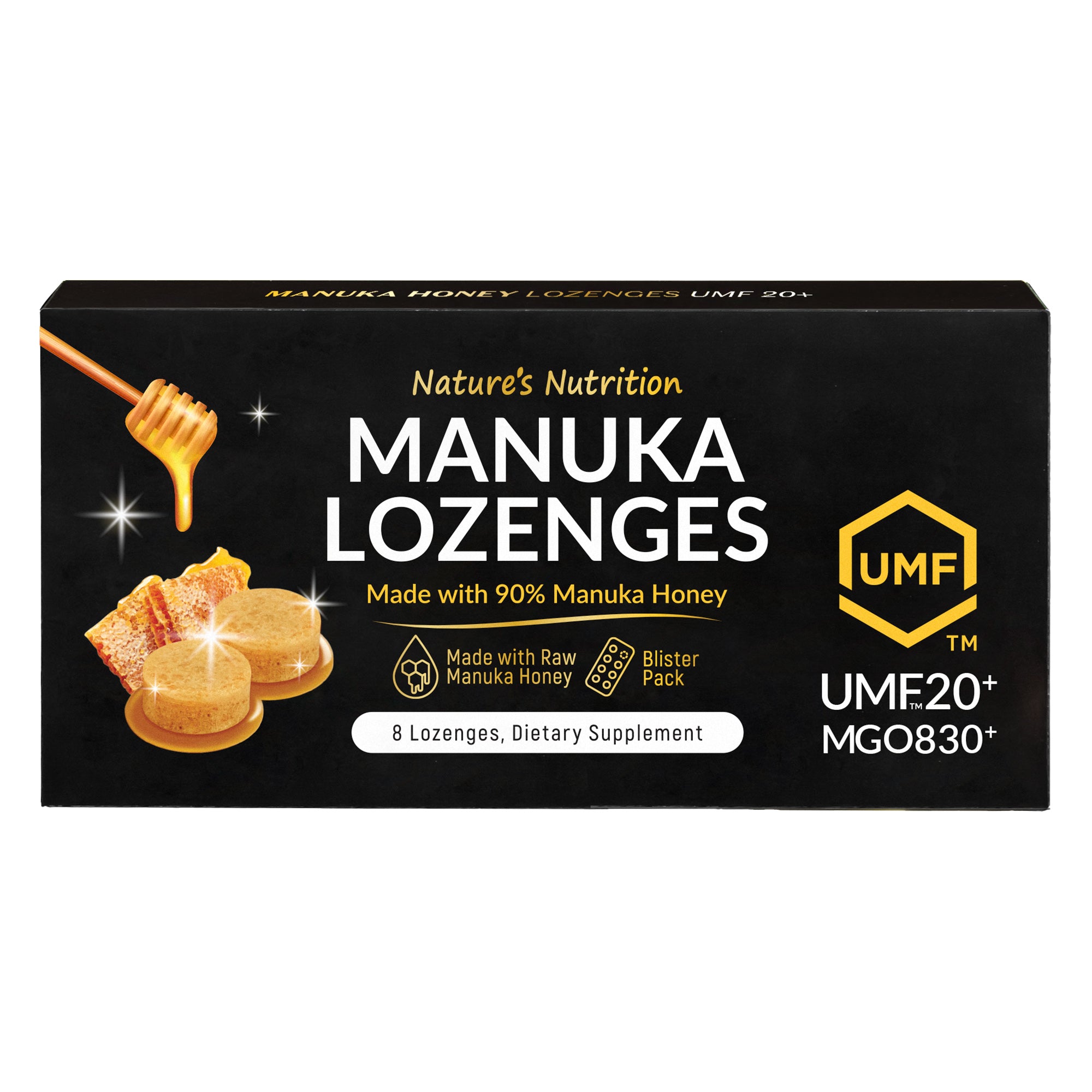 Manuka Honey Lozenges Blister Packs (Made with 90% Manuka Honey ...